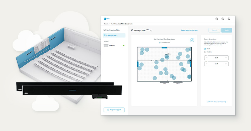New in Nureva Console: HDL410 coverage map, SNR charts and more