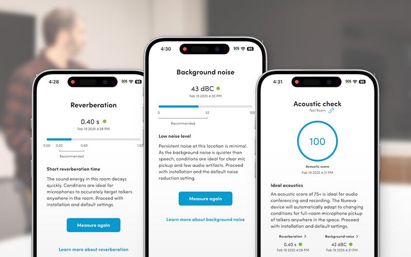 How to measure room acoustics in seconds with the Nureva App